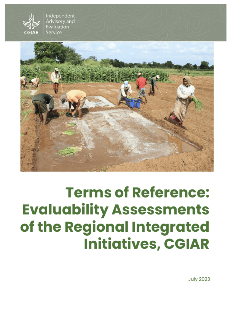 Terms Of Reference Evaluability Assessments Of The Regional Integrated Initiatives Iaes